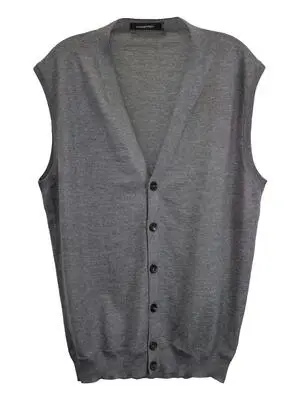 Ermenegildo Zegna Button-front Sweater Vest - Grey