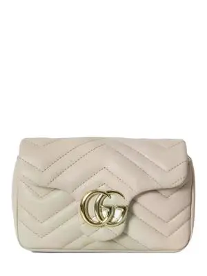 Gucci Gg Marmont Mini Shoulder Bag - Neutrals