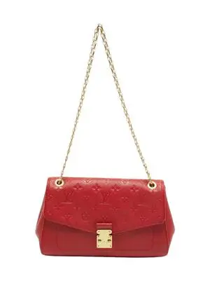 LOUIS VUITTON Monogram Empreinte Shoulder Bag - Red