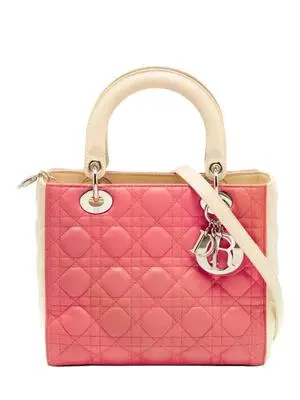 Dior Christian Dior Medium Lady Dior Tote Bag Pink