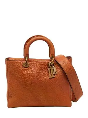 Dior 2017 Medium Lady Handbag - Orange