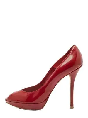 Dior Peep-toe Platform Pumps - Red