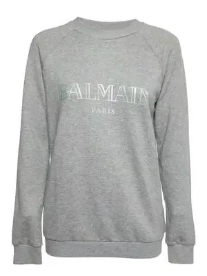 Balmain Logo-print Sweater - Grey