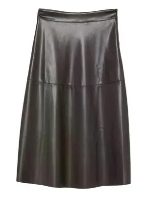 Alpha Studio Panelled Midi Skirt - Brown