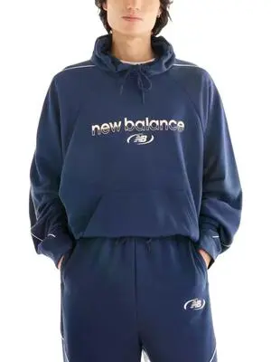NEW BALANCE Trackside French-terry Hoodie - Blue