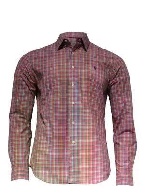 Ralph Lauren Slim Fit Checked Shirt - Red