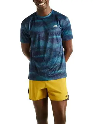 NEW BALANCE Rc Essential Printed T-shirt - Blue