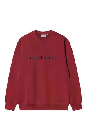 Carhartt Work In Progress Embroidered Logo Sweatshirt - Red