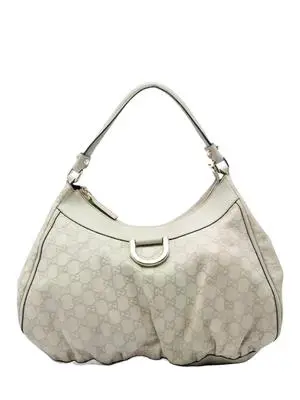 Gucci 2016-2026 Guccissima Abbey D Ring Shoulder Bag - White