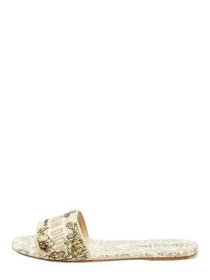 Dior Dway Millefiori Embroidered Slides - Neutrals