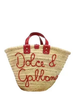 Dolce & Gabbana Kendra Lizard-embossed Tote Bag - Neutrals