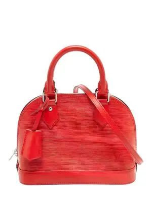 LOUIS VUITTON Epi Leather Alma Bb Tote Bag - Red