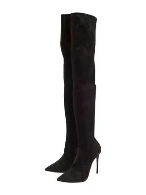 LE SILLA Eva Over-the-knee Suede Boots - Black