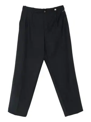 MYTHS Pleated Front Wide Leg Trousers - Blue