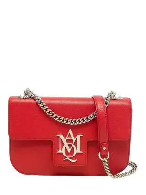 Alexander McQueen Insignia Flap Shoulder Bag - Red