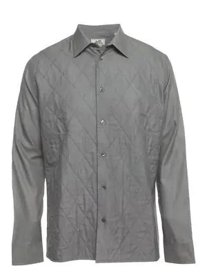 Hermès Quilted-diamond Shirt - Grey