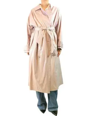 STAND STUDIO Katharina Belted Trench Coat - Pink