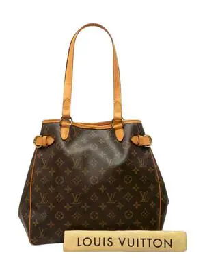 LOUIS VUITTON Monogram Canvas Batignolles Vertical Tote Bag - Brown