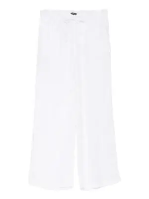 JAMES PERSE James Perse Drawstring Linen Trousers White