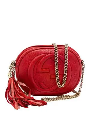 Gucci Soho Disco Tassel Crossbody Bag - Red