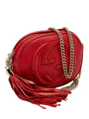 Gucci Soho Disco Tassel Crossbody Bag - Red
