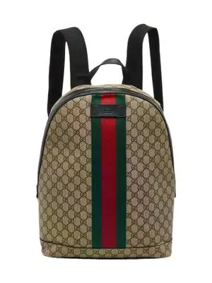 Gucci Sherry Line Gg Supreme Backpack - Neutrals