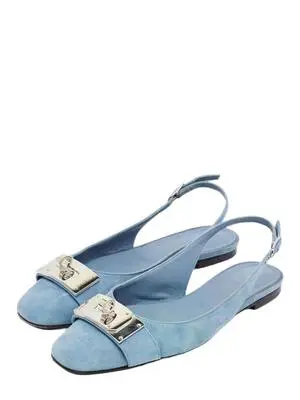 Hermès Innocent Kelly Slingback Flat Pumps - Blue