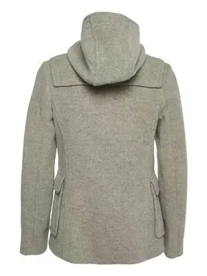 Burberry Hooded Toggle-fastening Duffle Coat - Grey