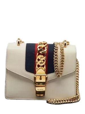 Gucci Mini Sylvie Web Shoulder Bag - Neutrals