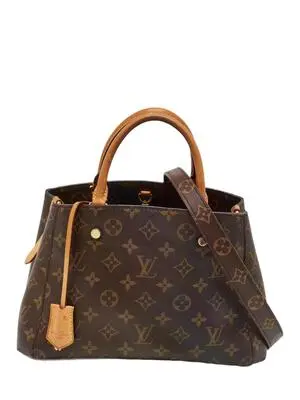 LOUIS VUITTON Montaigne Bb Monogram Tote Bag - Brown