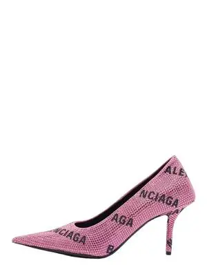 Balenciaga Crystal-embellished Pumps - Pink