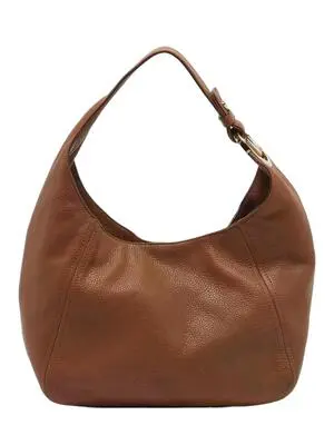 Michael Kors Fulton Leather Hobo Tote Bag - Brown