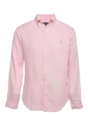 Ralph Lauren Embroidered-logo Button-down Shirt - Pink