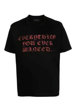 Amiri Everything Slogan-print T-shirt - Black