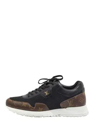 LOUIS VUITTON Run Away Monogram Canvas Low-top Sneakers - Black