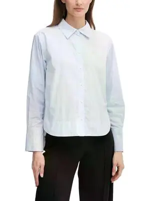 Dkny Striped Cotton Shirt - Blue