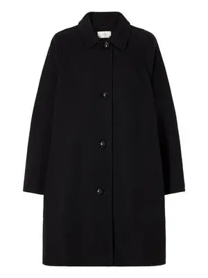 THE ROW Ina Wool And Cashmere-blend Coat - Black