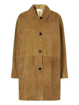 THE ROW Damir Suede Coat - Neutrals
