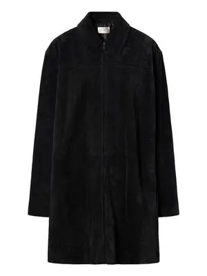 THE ROW Dakara Suede Coat - Black
