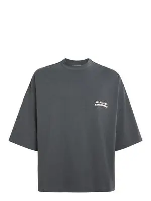 Fear Of God Cotton Boxy Merch T-shirt - Grey