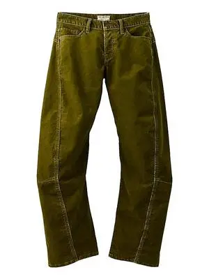 We The Free Fable Washed Cord Twisted Jeans - Avocado