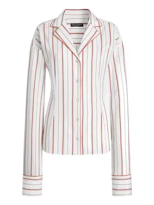 Dolce & Gabbana Striped Poplin Shirt Shirts And Tops Multi-colored - Multicolor