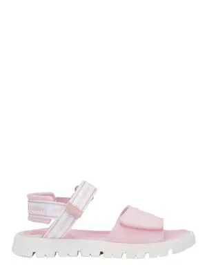 Dolce & Gabbana Viscose Sandals With Dg Logo Embroidery - Multicolor