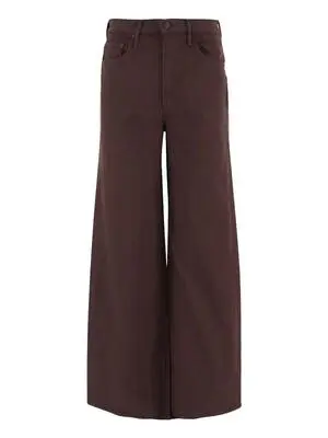 MOTHER Undercover Sneak Denim Jeans - Brown