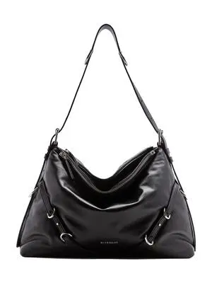 Givenchy Voyou Medium Leather Bag - Black