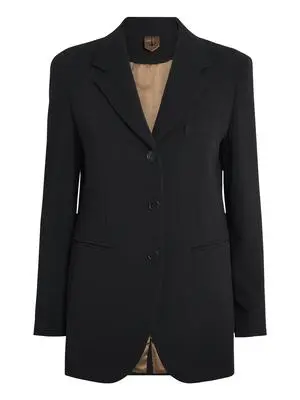 Max Mara Wool Single-breasted Blazer - Black
