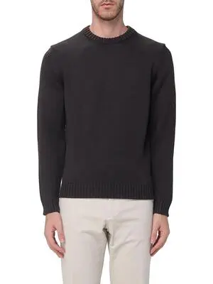 ZANONE Pure Virgin Wool Slim Fit Crewneck Sweater - Ebony