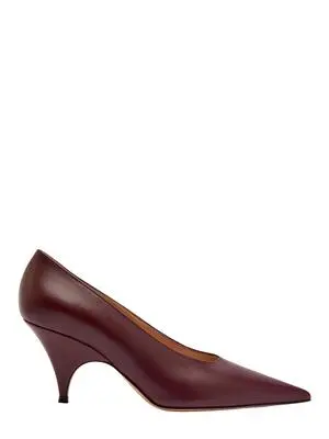 GIANVITO ROSSI Sofia 75 Leather Pumps - Brown