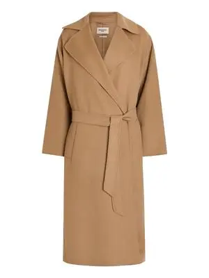 Max Mara Belted Wool-blend Coat - Camel