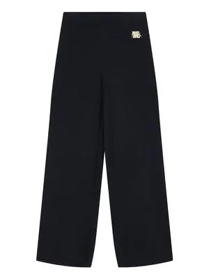 Armani Exchange Knitted Recycled Viscose Trousers - Black